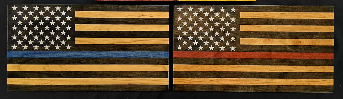 Medium American Flag – 10-1/4" x 18-7/8" x 1.5" – American Grains LLC