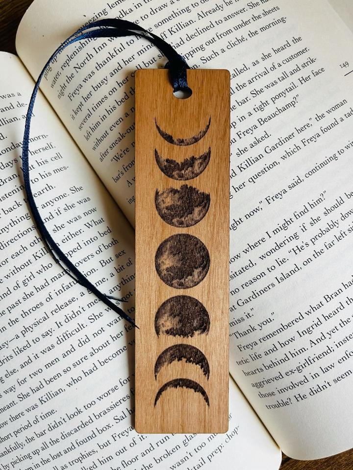 Nature Themed Hardwood Engraved Bookmark Set – American Grains LLC