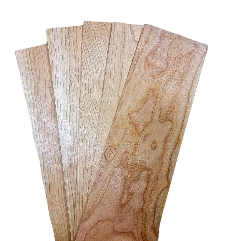 Solid Cherry Hardwood Blanks for Laser Work (5 Pack) – American Grains LLC